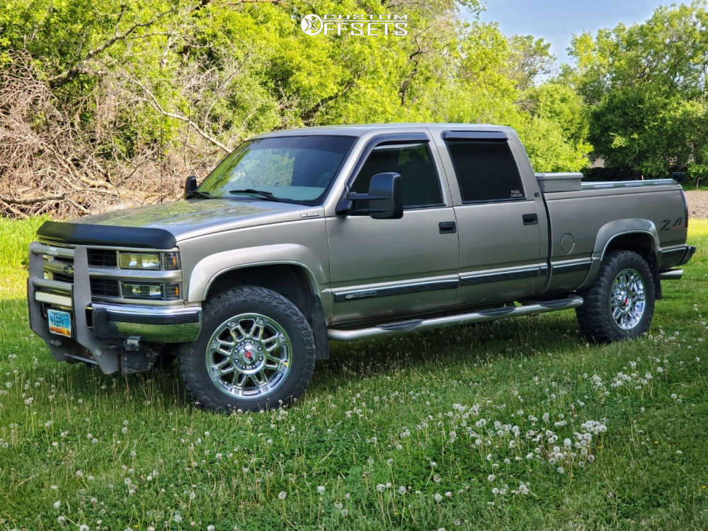 2000 Chevrolet K2500 with 20x9 18 Work Conquest and 275/65R20 Cooper ...