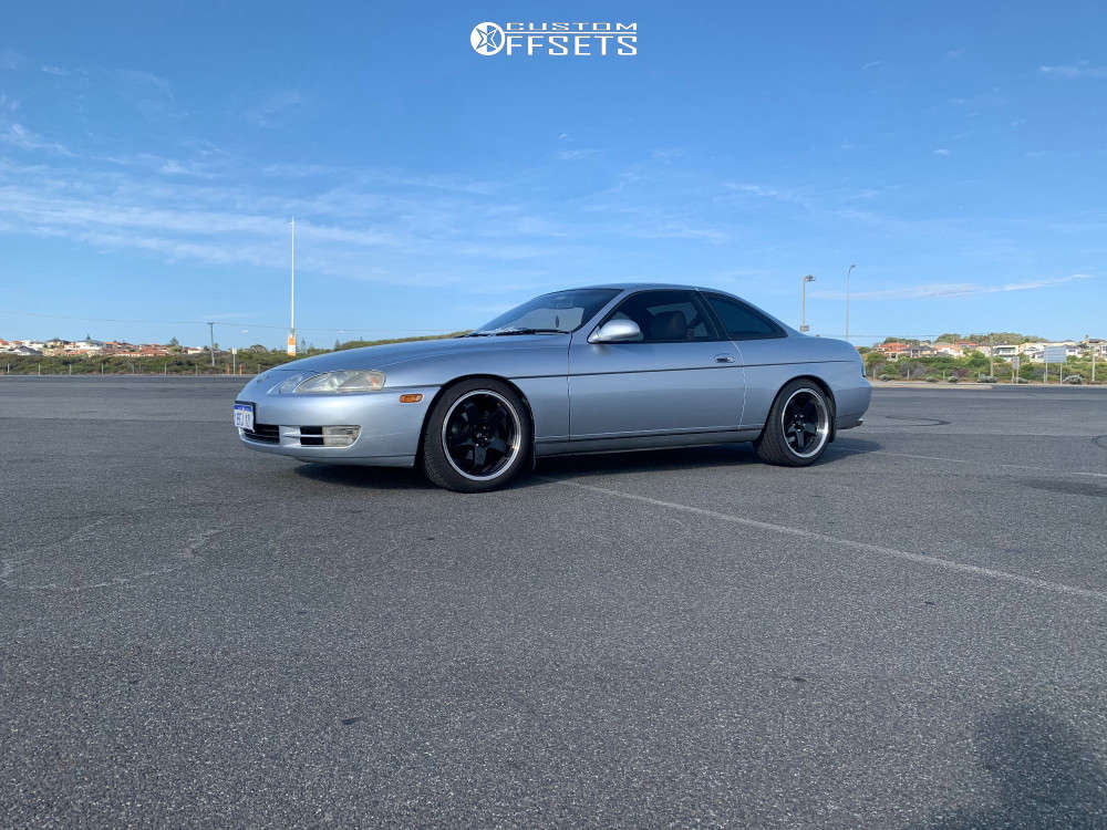 1995 Lexus SC300 with 18x9.5 24 Rota Grid and 235/40R18 Continental ...