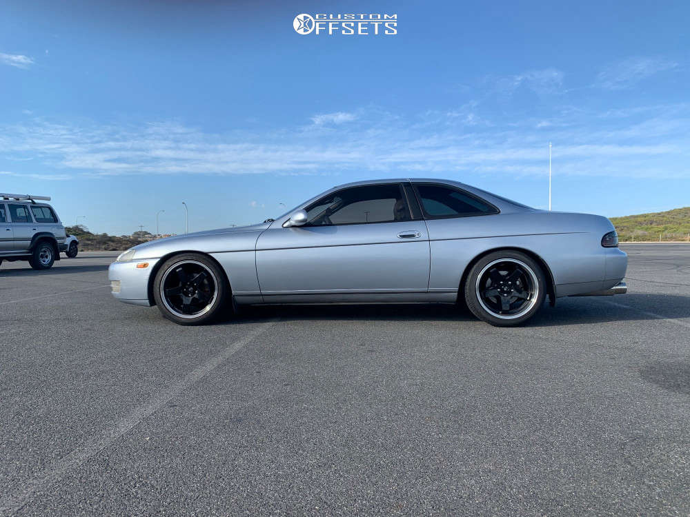 1995 Lexus SC300 with 18x9.5 24 Rota Grid and 235/40R18 Continental ...