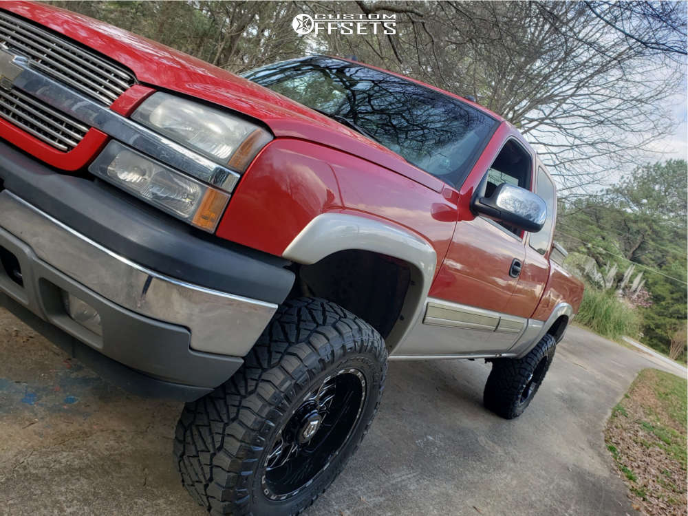 2005 Chevrolet Silverado 1500 with 20x10 -24 TIS 544BM and 35/12.5R20 ...