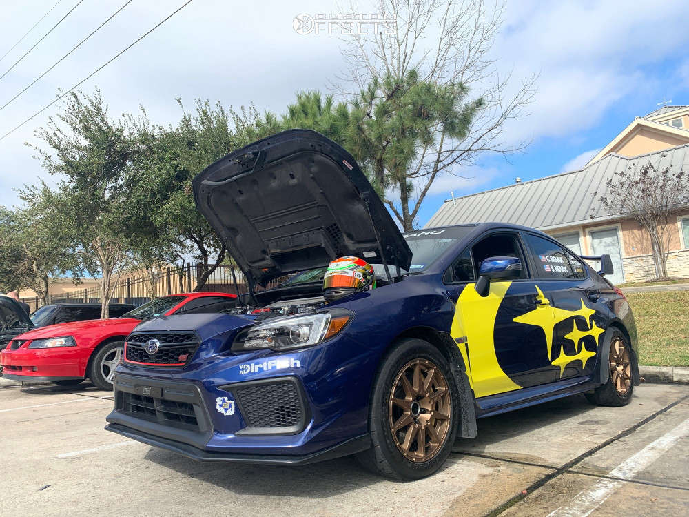 2018 Subaru WRX STI with 17x8 42 Method Mr501 and 235/45R17 Firestone ...