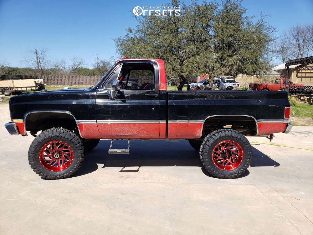 1984 Chevrolet K10 Pickup with 20x10 -18 Fuel Triton and 35/12.5R20 ...