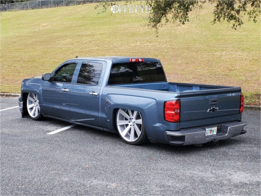 2014 Chevrolet Silverado 1500 with 26x10 30 DUB 8 Ball and 305/30R26 ...