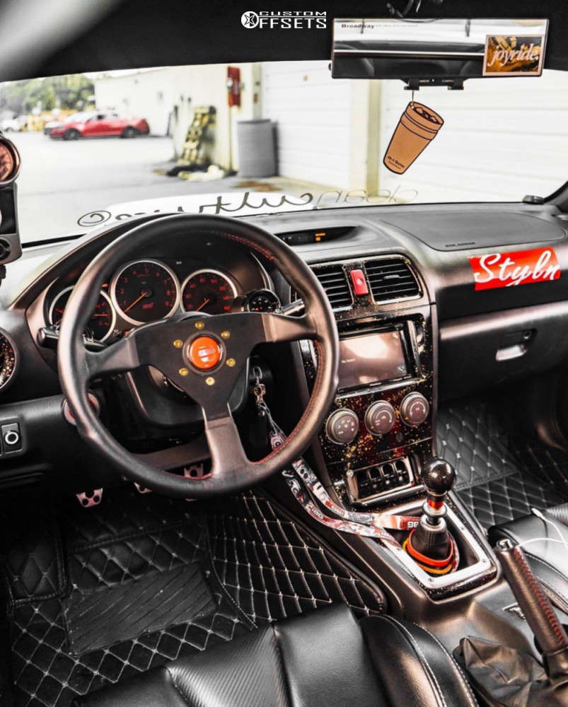 2006 Subaru Impreza with 18x10.5 -25 Work VS X9 and 225/35R18 Achilles ...