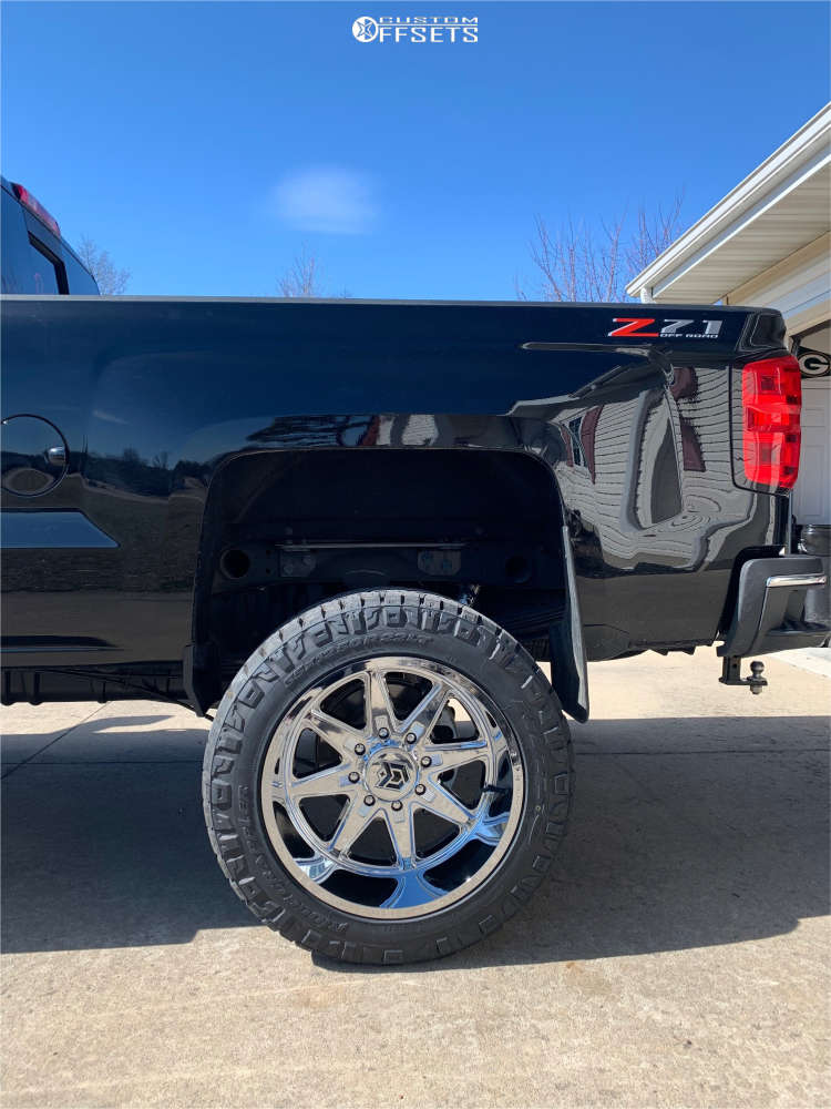 2019 Chevrolet Silverado 2500 HD with 22x12 -44 Dropstars 655c and 35/ ...
