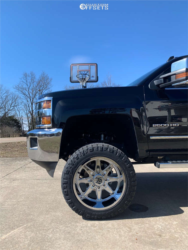 2019 Chevrolet Silverado 2500 HD with 22x12 -44 Dropstars 655c and 35/ ...