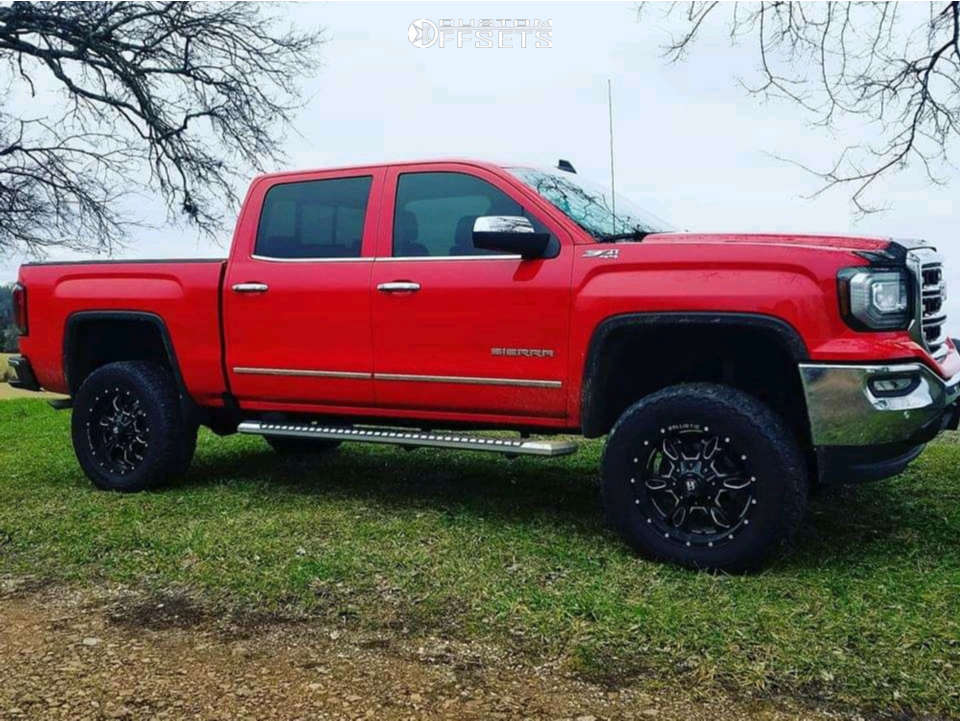 2017 GMC Sierra 1500 with 20x9 0 Ballistic Mace and 35/12.5R20 Mickey ...