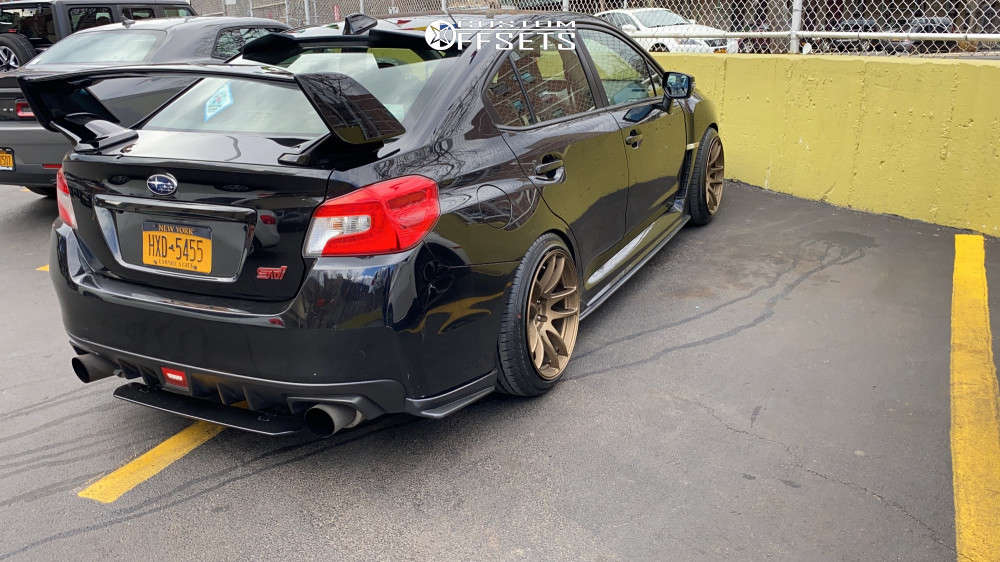 2016 Subaru WRX STI with 18x10.5 15 Vordoven Forme 9 and 245/40R18 ...