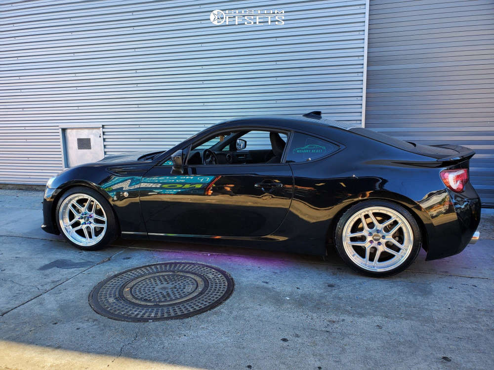 2017 Toyota 86 with 18x9.5 35 ESR CS15 and 225/40R18 Federal SS595 and ...