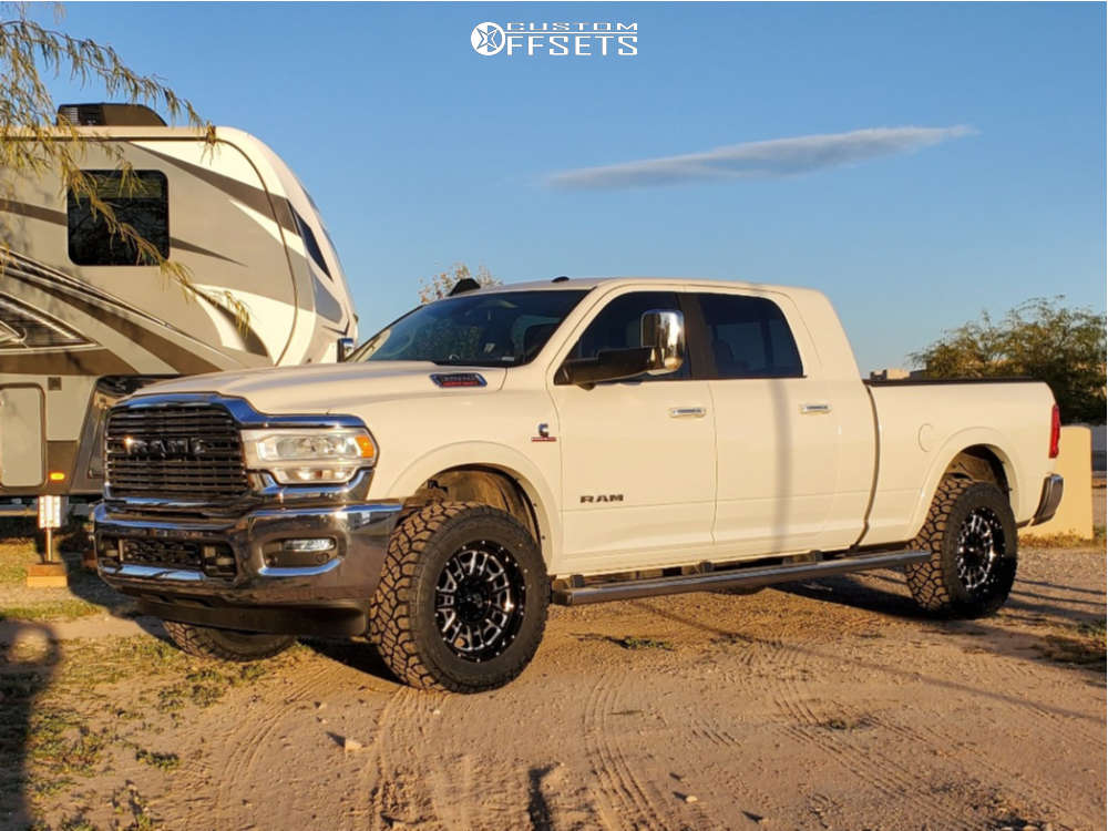 2019 Ram 3500 with 20x9 12 Vision Widow and 35/12.5R20 Kenda Klever R/t ...