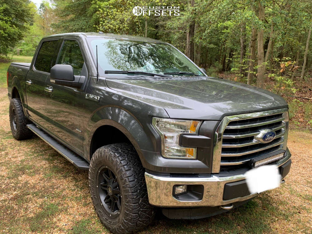 2015 Ford F-150 with 17x9 -12 Mayhem Rampage and 33/12.5R17 Nitto Ridge ...