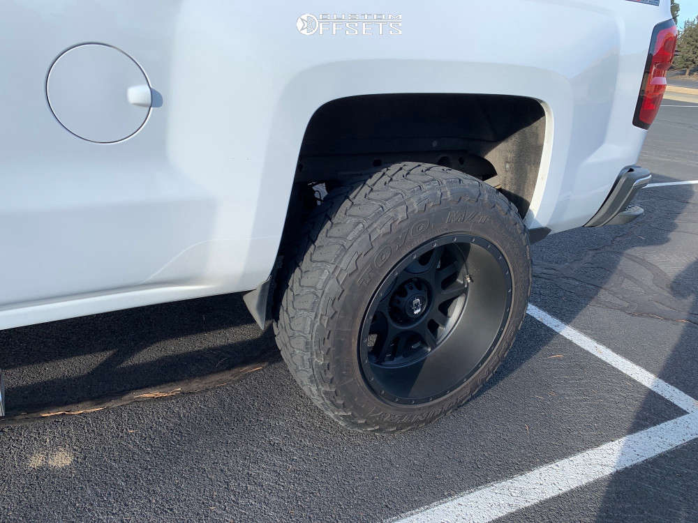 2015 Chevrolet Silverado 1500 with 20x12 -51 Vision Split and 275/65R20 ...