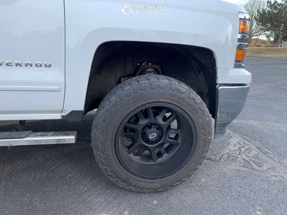 2015 Chevrolet Silverado 1500 with 20x12 -51 Vision Split and 275/65R20 ...
