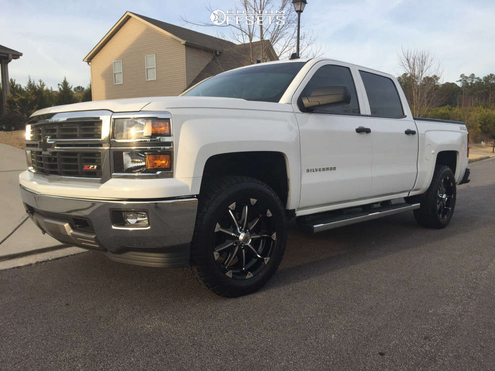 2014 Chevrolet Silverado 1500 with 20x9 18 XD Badlands and 275/60R20 ...