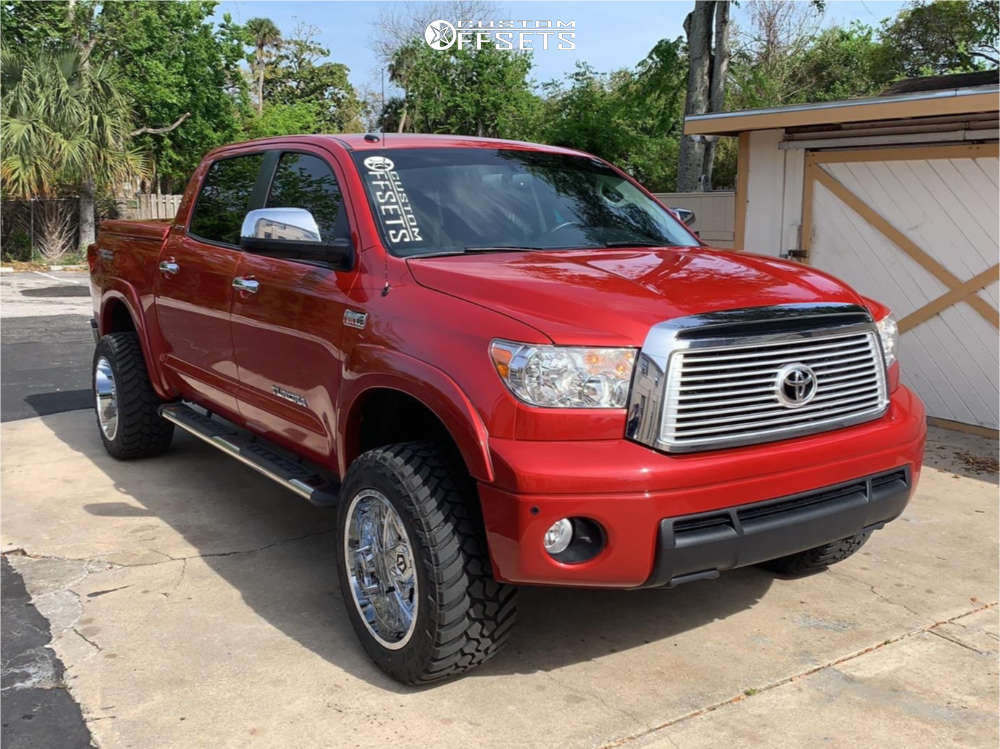 2012 Toyota Tundra with 20x12 -44 TIS 544C and 33/12.5R20 AMP Mud ...