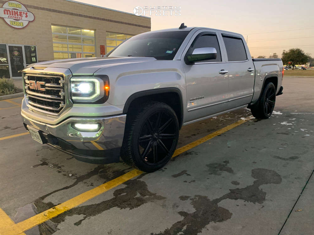 2018 GMC Sierra 1500 with 24x10 15 Helo He913 and 295/40R24 Atturo ...
