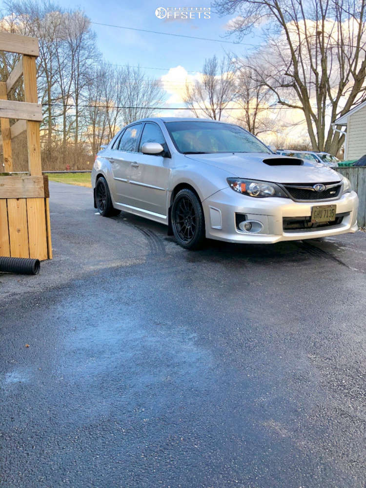 2011 Subaru WRX with 18x9.5 35 JNC Jnc033 and 255/35R18 Kumho Ecsta and ...