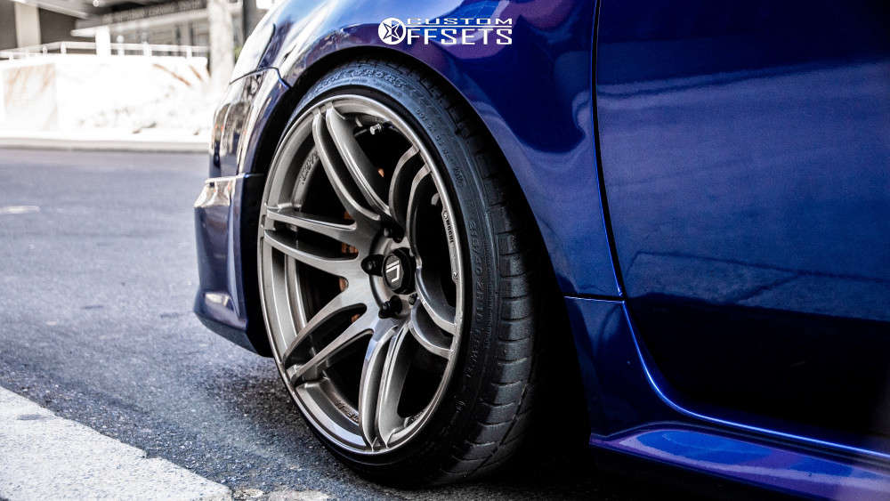 2007 Acura TL with 18x9.5 15 Cosmis Racing Mrii and 215/40R18 Achilles ...