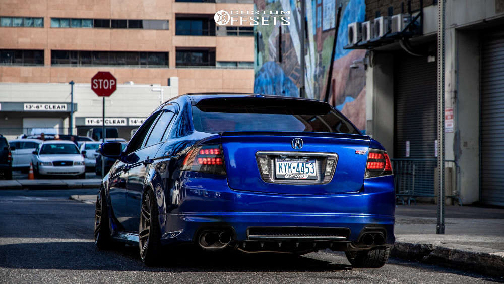 2007 Acura TL with 18x9.5 15 Cosmis Racing Mrii and 215/40R18 Achilles ...