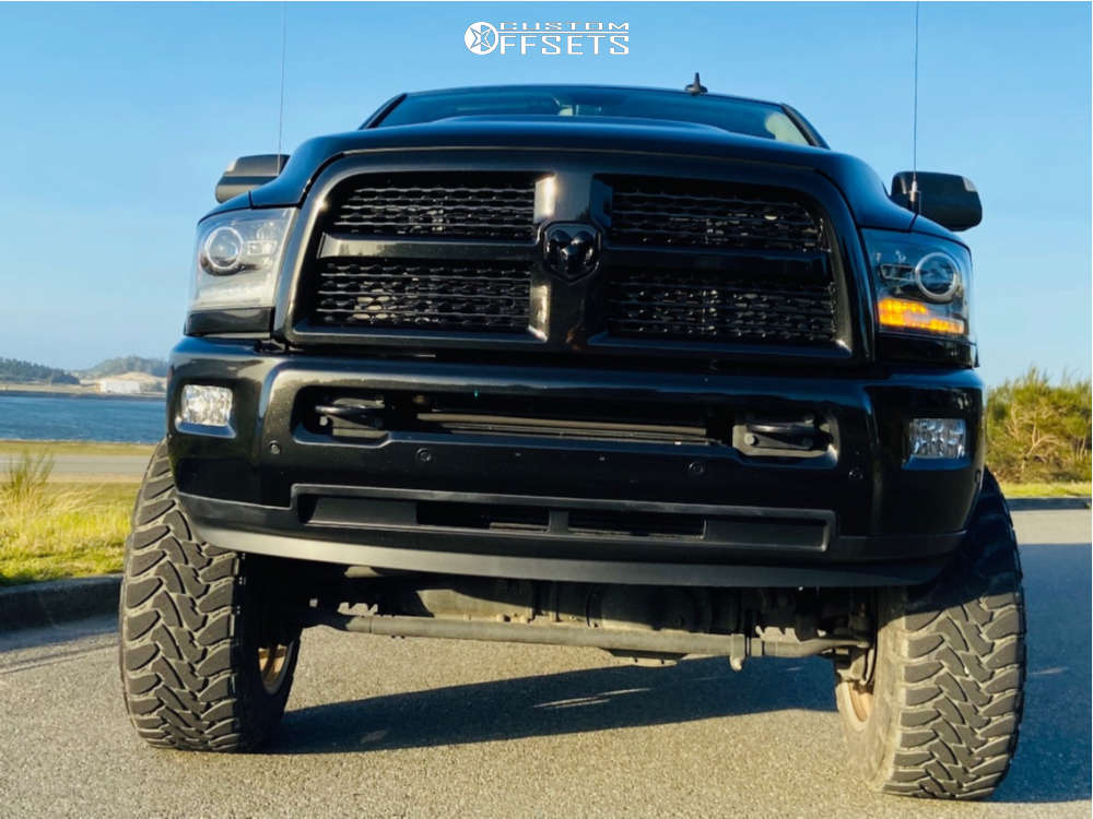 2016 Dodge Ram 2500 with 22x12 -43 American Force Trax Ss and 37/12 ...
