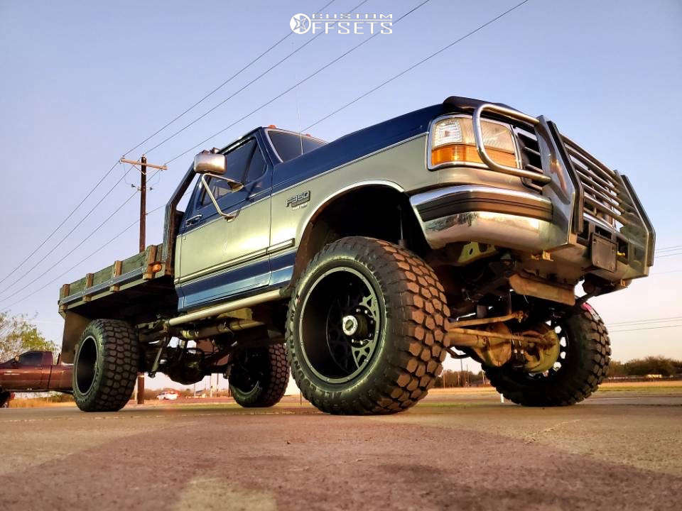 1995 Ford F-350 Super Duty with 20x12 -51 Vision Rocker and 35/12.5R20 ...