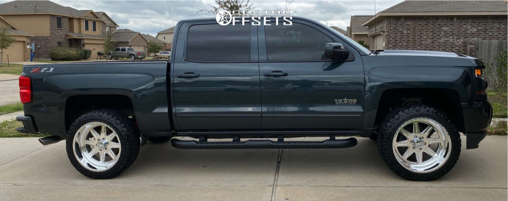 2018 Chevrolet Silverado 1500 with 22x12 -40 American Force Legend Ss ...
