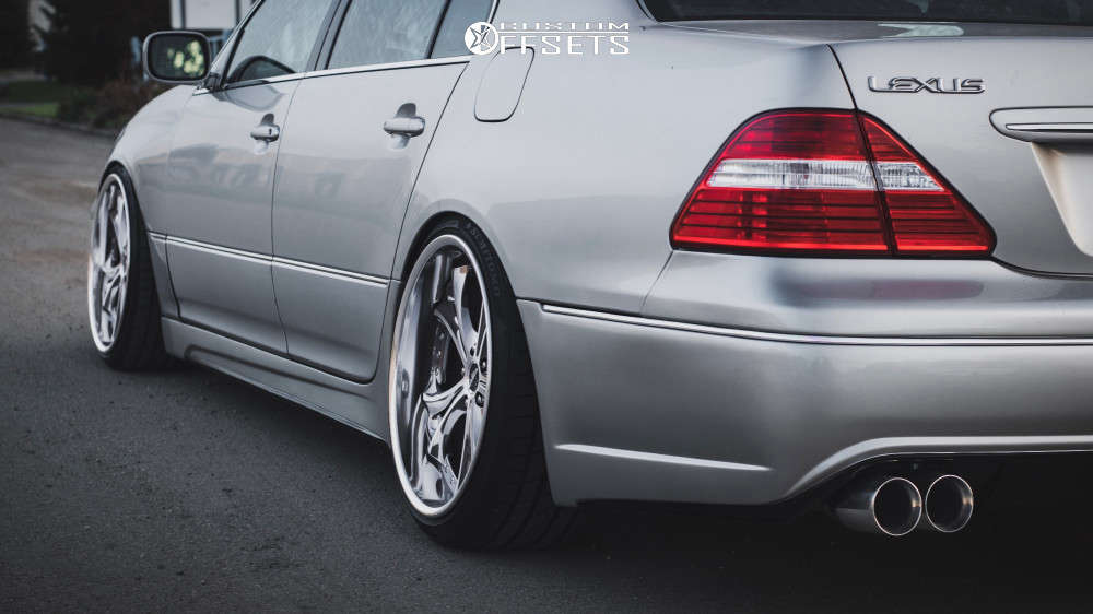 2005 Lexus LS430 with 20x9.5 9 Weds Cerberus Iii and 225/35R20 Achilles ...