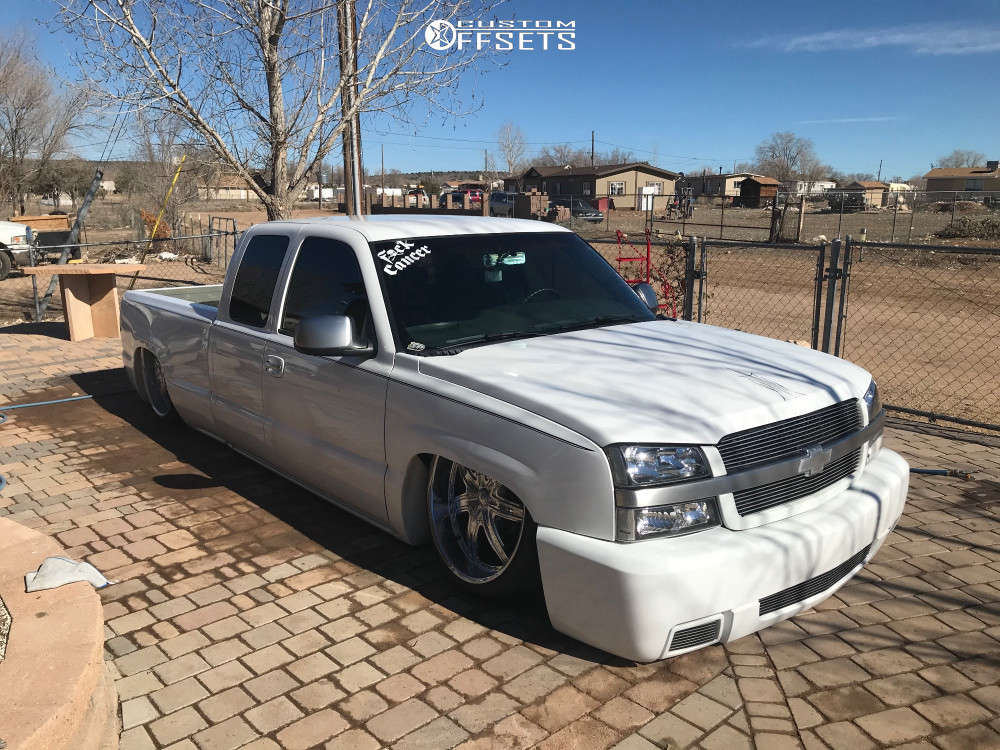2003 Chevrolet Silverado 1500 with 24x10 31 Devino DV700 and 275/35R24 ...