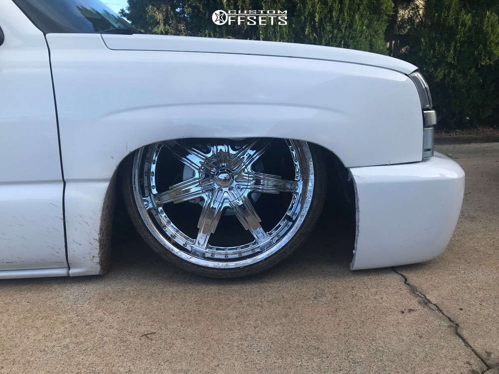 2003 Chevrolet Silverado 1500 with 24x10 31 Devino DV700 and 275/35R24 ...