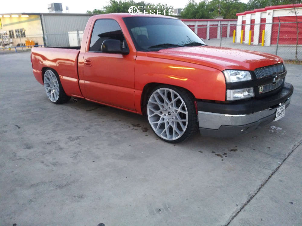 2005 Chevrolet Silverado 1500 with 24x10 24 Strada Buca and 30/30R24 ...
