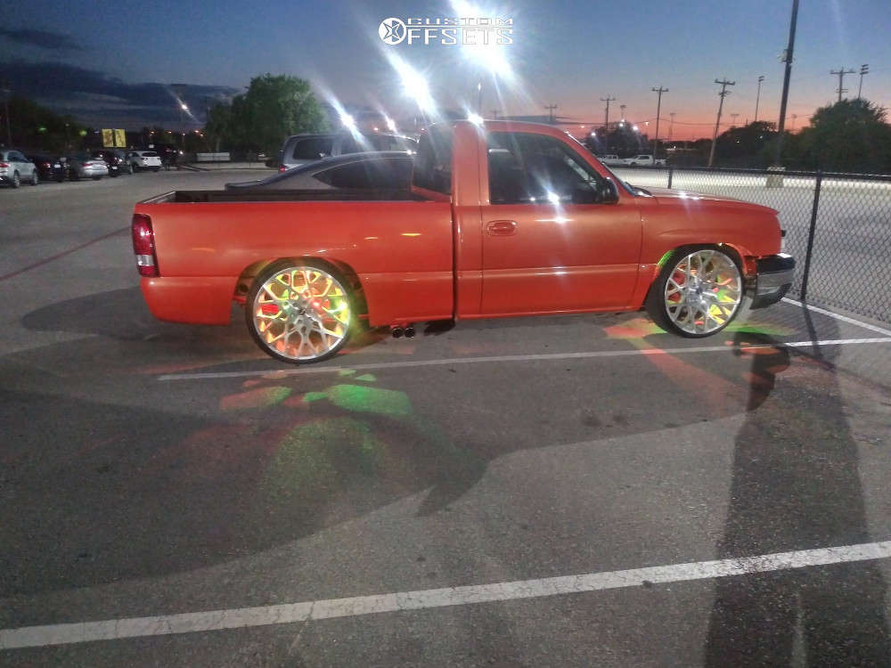 2005 Chevrolet Silverado 1500 with 24x10 24 Strada Buca and 30/30R24 ...