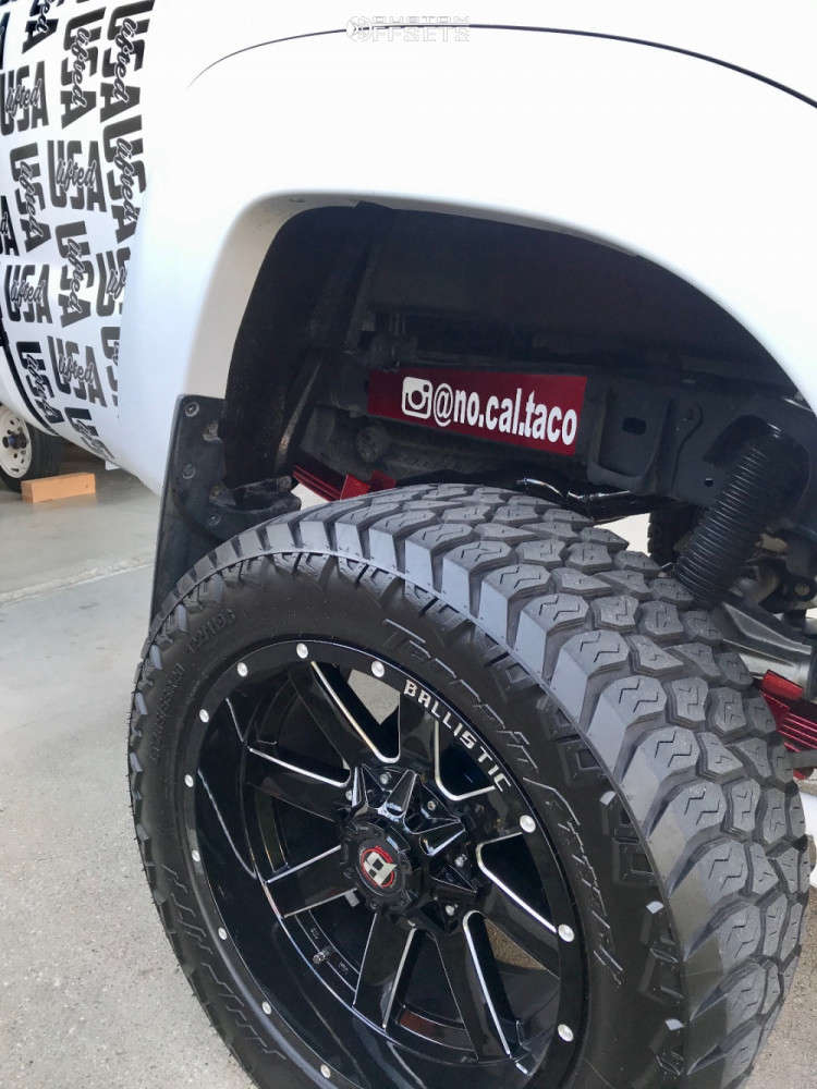 2009 Toyota Tacoma with 20x10 -19 Ballistic Rage and 285/55R20 AMP ...