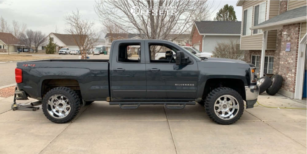 2018 Chevrolet Silverado 1500 with 20x12 -44 Anthem Off-Road Commander ...