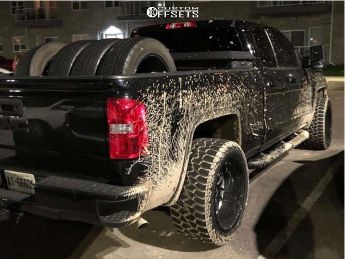 2017 GMC Sierra 1500 with 22x12 -44 Cali OffRoad Summit and 33/12.5R22 AMP Mud Terrain Attack Mt ...