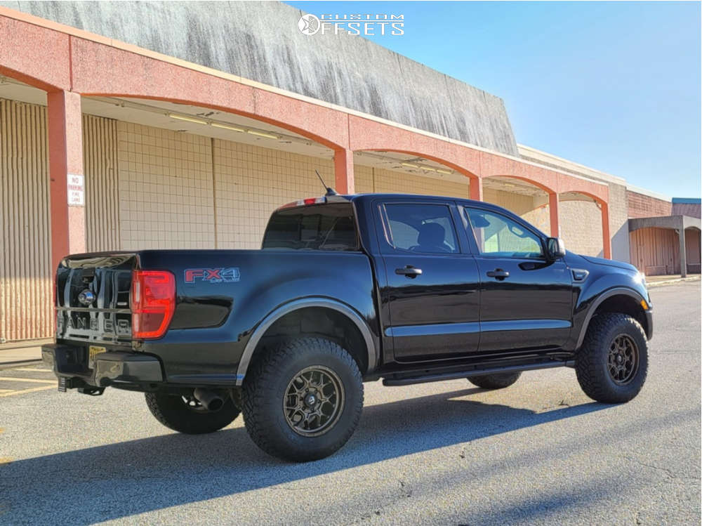 2019 Ford Ranger with 17x9 20 Fuel Tech and 285/70R17 Nitto Ridge ...