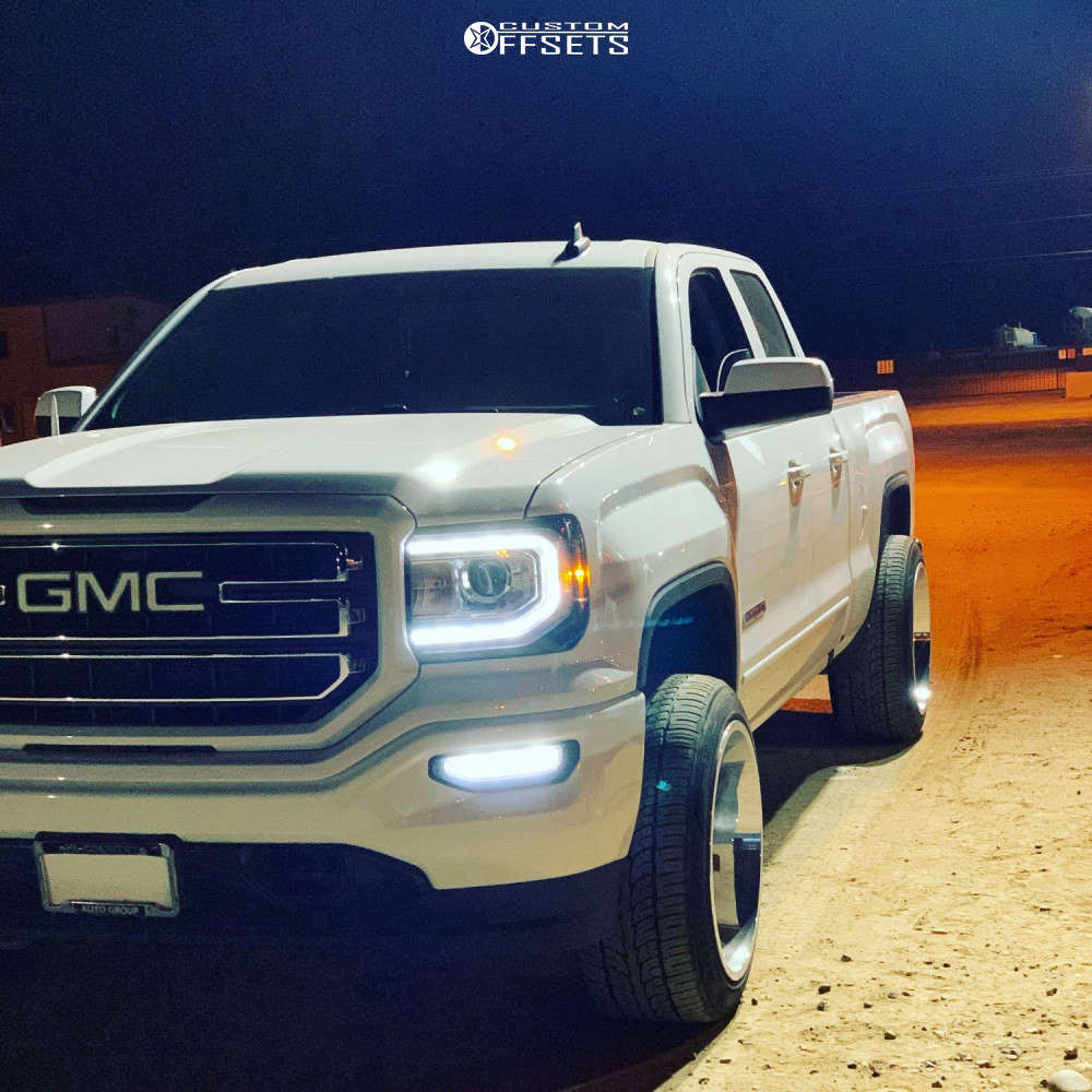 2018 GMC Sierra 1500 with 22x12 -44 Mayhem Arsenal and 285/45R22 Arroyo ...