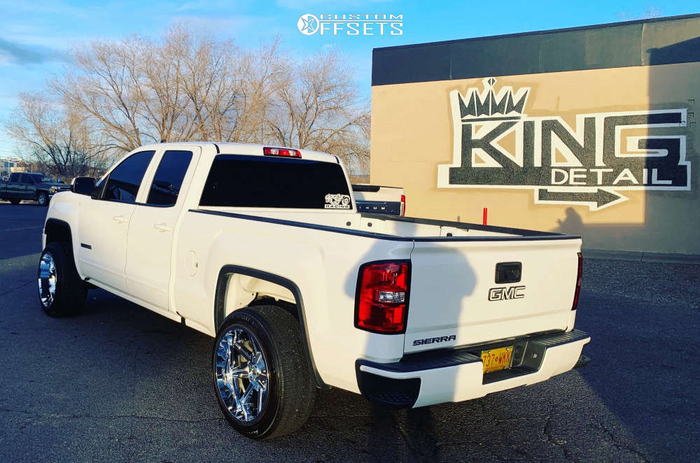 2018 GMC Sierra 1500 with 22x12 -44 Mayhem Arsenal and 285/45R22 Arroyo ...