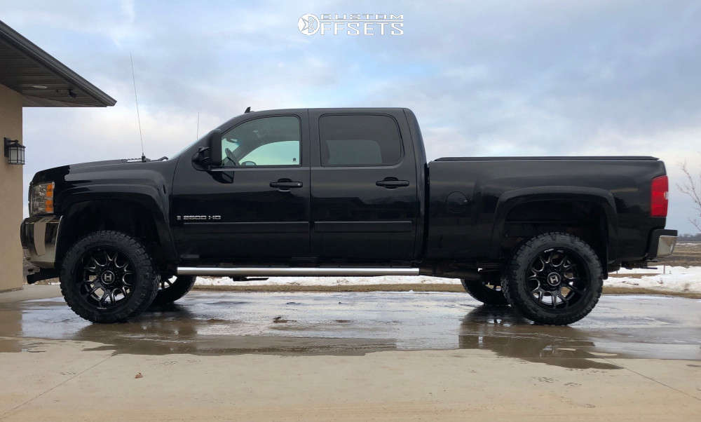 2008 Chevrolet Silverado 2500 HD with 20x12 -44 Hostile Rage and 33/12 ...