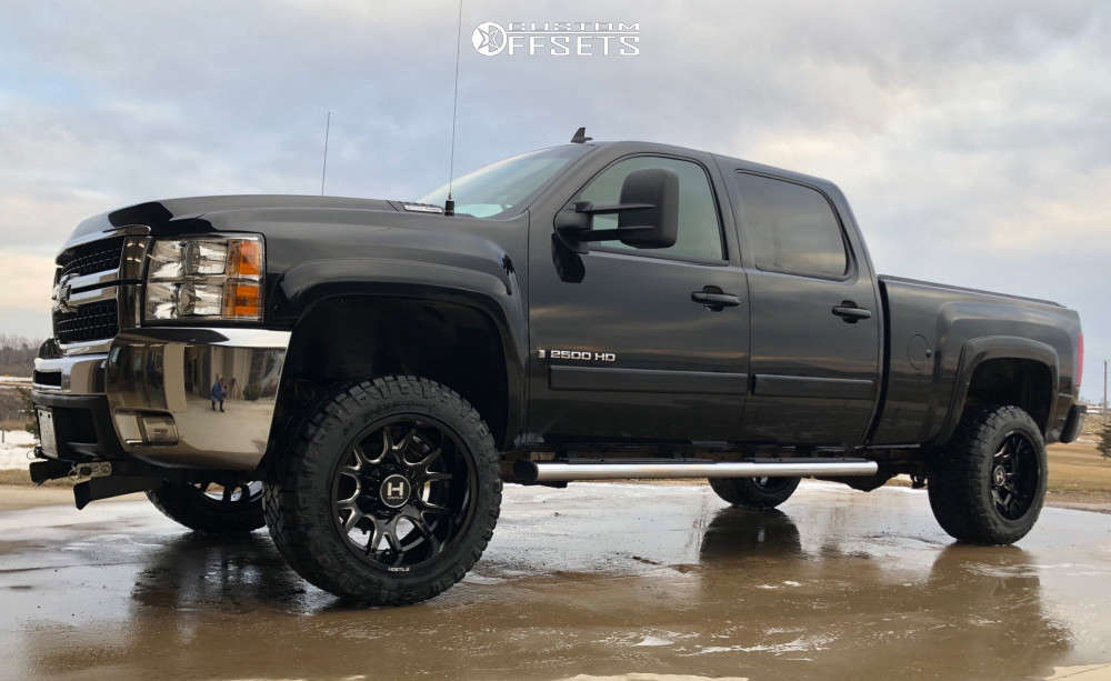 2008 Chevrolet Silverado 2500 HD with 20x12 -44 Hostile Rage and 33/12 ...