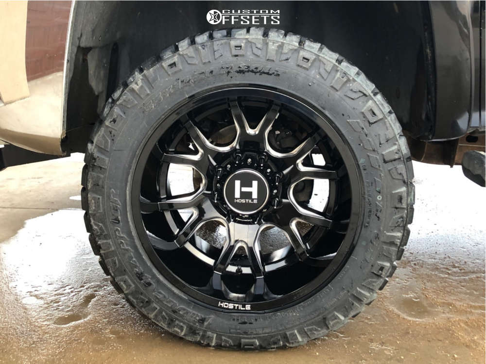 2008 Chevrolet Silverado 2500 HD with 20x12 -44 Hostile Rage and 33/12 ...