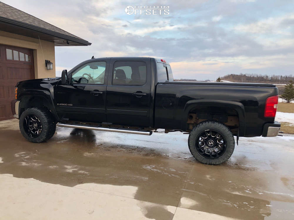 2008 Chevrolet Silverado 2500 HD with 20x12 -44 Hostile Rage and 33/12 ...
