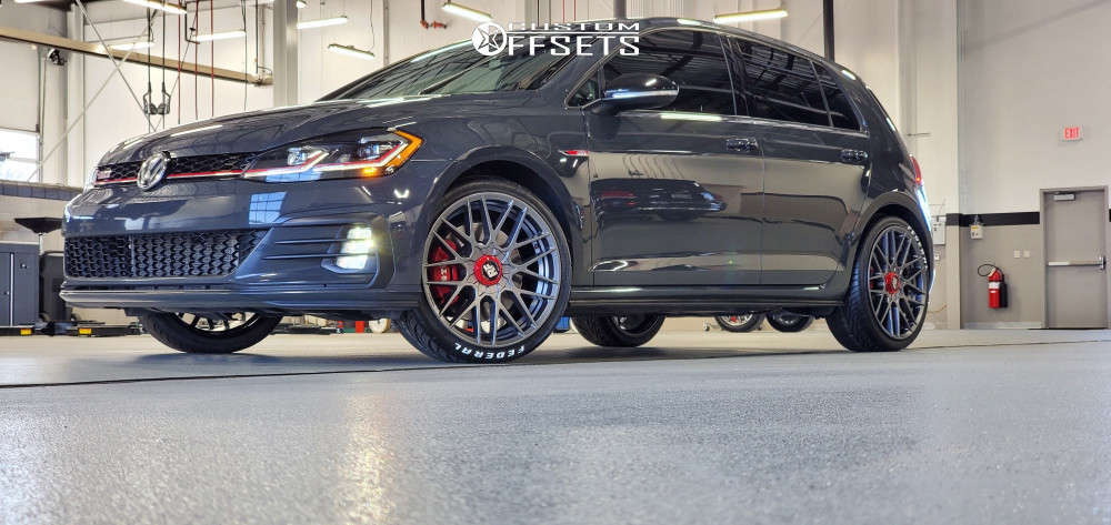 2019 Volkswagen GTI with 19x8.5 35 Rotiform Rse and 235/35R19 Federal ...
