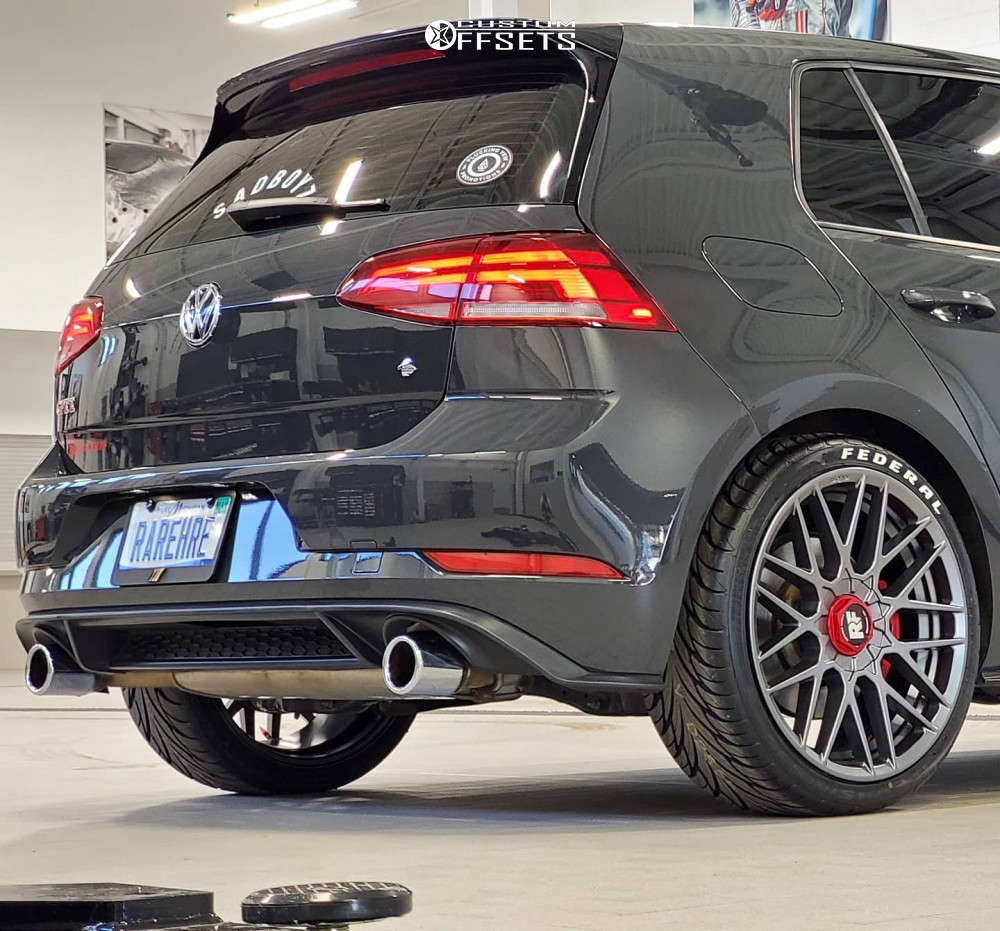 2019 Volkswagen GTI with 19x8.5 35 Rotiform Rse and 235/35R19 Federal ...