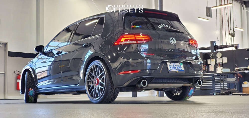 2019 Volkswagen GTI with 19x8.5 35 Rotiform Rse and 235/35R19 Federal ...