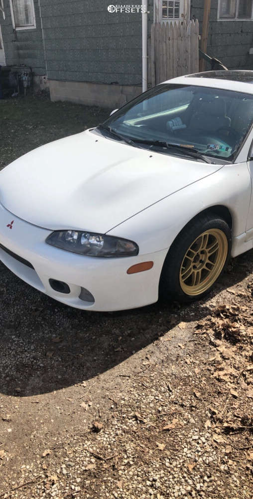 1998 Mitsubishi Eclipse with 17x9 40 Enkei RPF1 and 245/40R17 Federal ...
