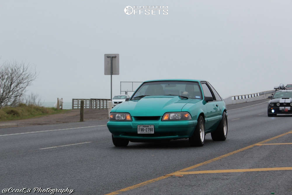 1993 Ford Mustang with 15x7 35 Weld Racing RTS 71-S and 265/35R15 ...