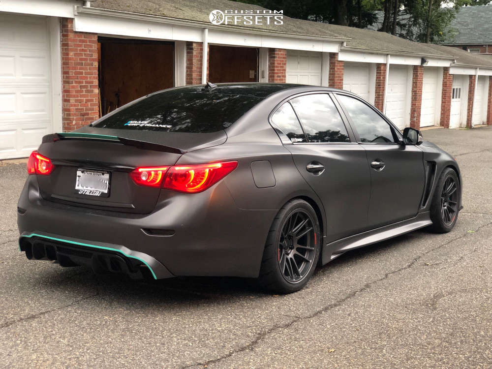 2015 INFINITI Q50 with 18x9.5 35 Enkei Gtc01rr and 275/35R18 Toyo Tires ...