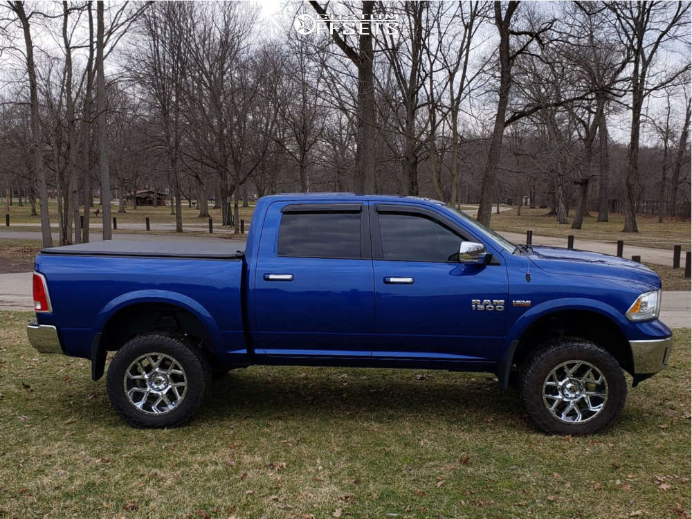 2016 Ram 1500 with 20x10 -25 Vision Sliver and 35/12.5R20 Toyo Tires ...