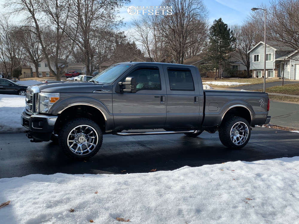 2011 Ford F-250 Super Duty with 22x12 -44 Hostile Rage and 33/12.5R22 ...