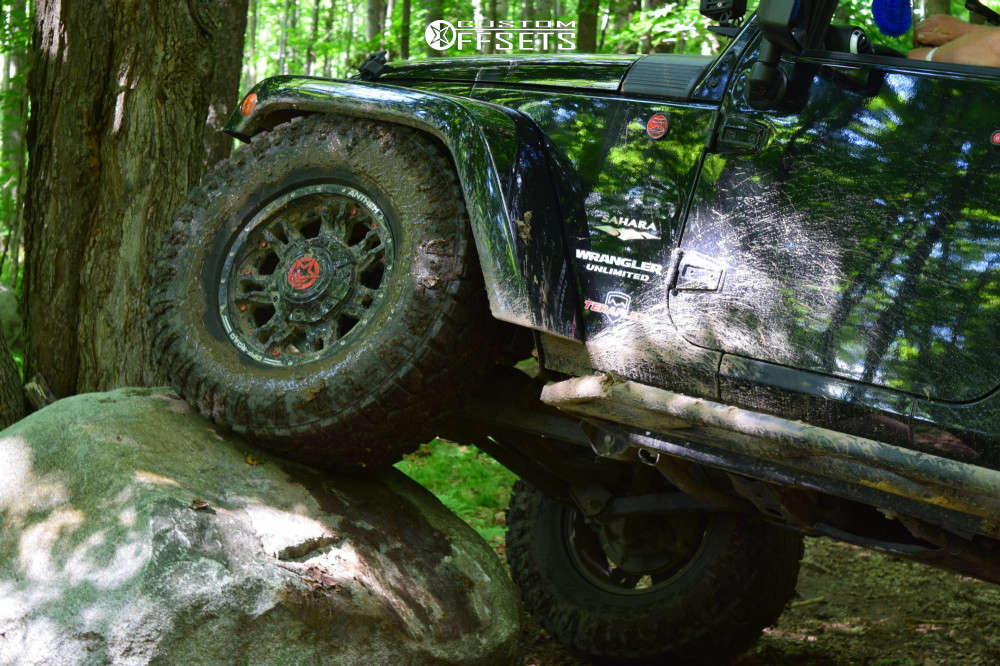 2014 Jeep Wrangler JK with 17x9 12 Anthem Off-Road Aviator and 315 ...